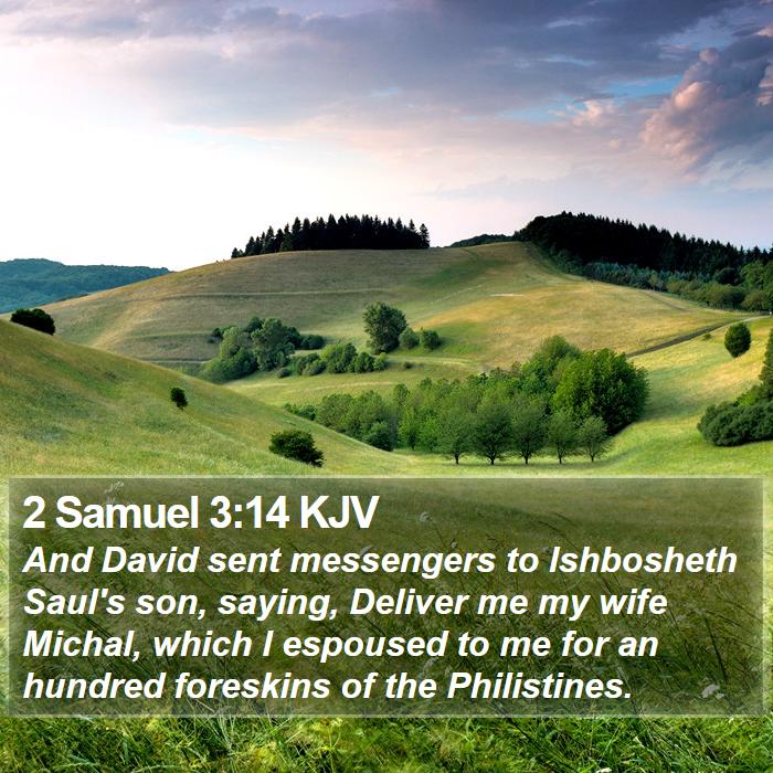 2 Samuel 3 14 KJV Bible Verse Images
