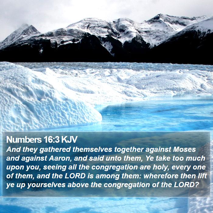 Numbers 16 3 KJV Bible Verse Images