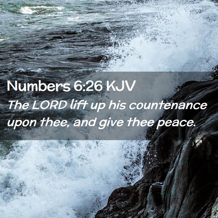 Numbers 6 26 KJV Bible Verse Images